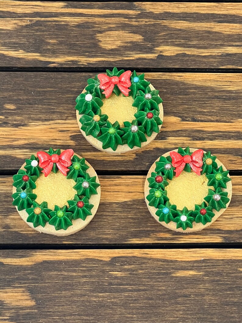 Christmas Mini Sugar Cookies - Set of 24 - Etsy