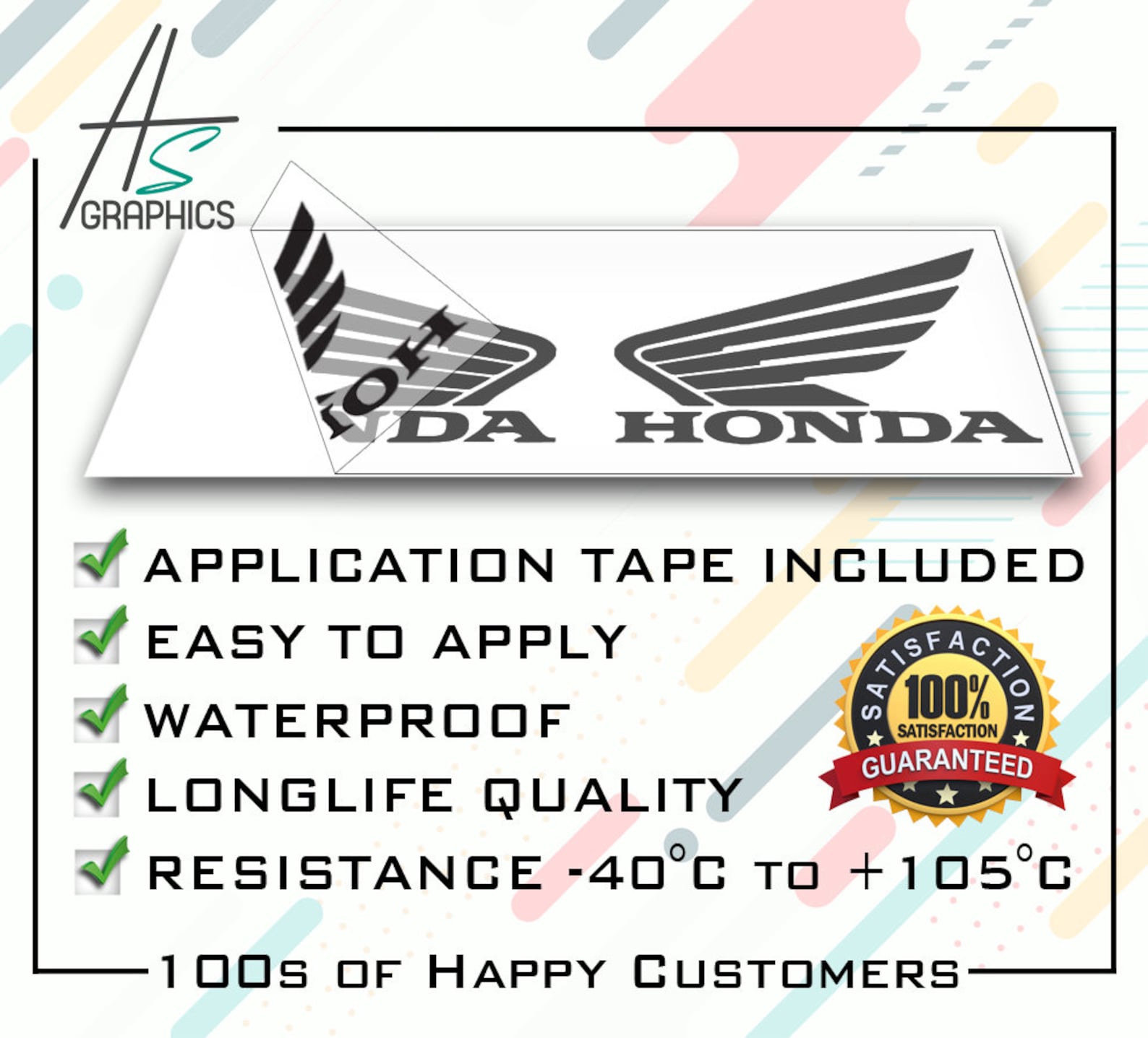 Ford Mustang Dual Racing Stripes Decal Vinyl Sticker Graphics ...