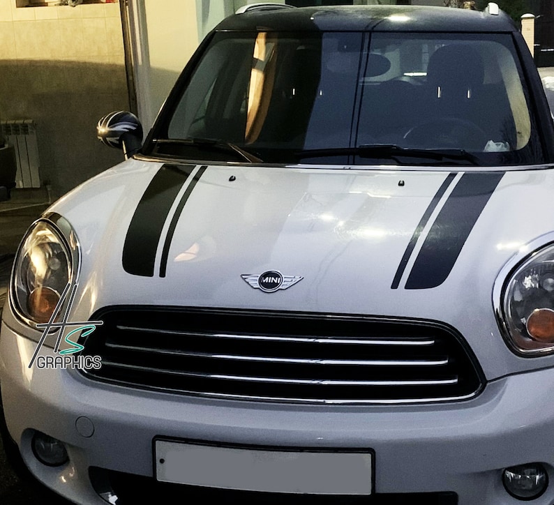 Mini Cooper Countryman Bonnet Stripes, Stripes for Hood, Racing ...
