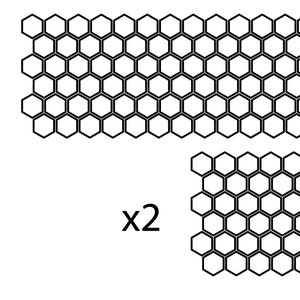 Hexagon Car Graphics, Honeycomb Side Stickers, Car Styling Adhesive ...