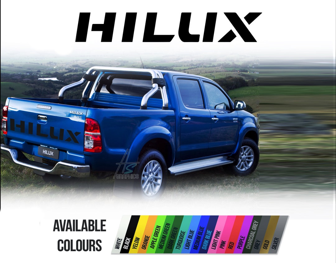 Buy Sticker for Toyoya Hilux Tailgate Vinyl Sticker Adhesive Online in ...