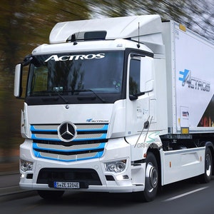 Decal for Actros Mercedes Benz Lorry Truck Windscreen Sticker Decal Cab ...