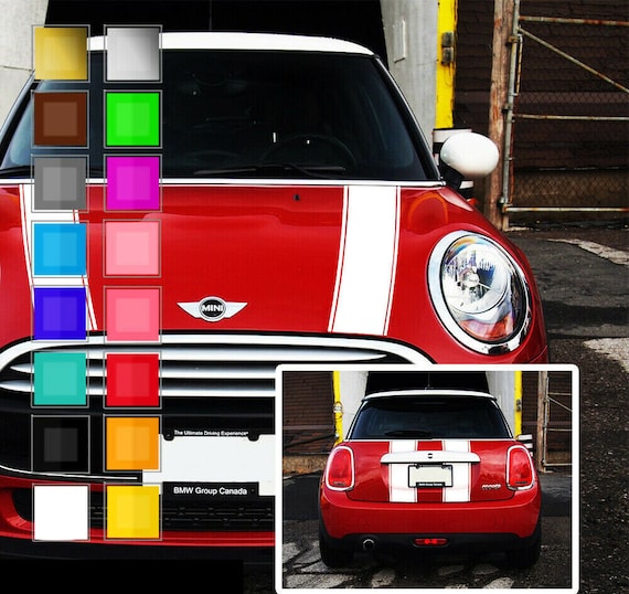 Mini Cooper Bonnet and Boot Stripes Stripes for Hood and - Etsy