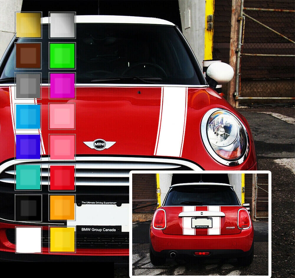 Mini Cooper Bonnet and Boot Stripes Stripes for Hood and - Etsy