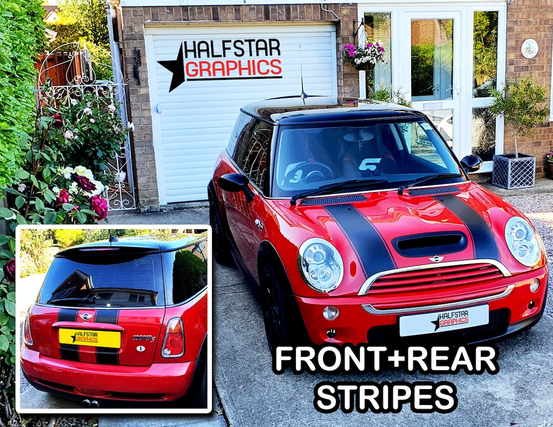 Mini Cooper Bonnet and Boot Stripes, Stripes for Hood, Racing ...