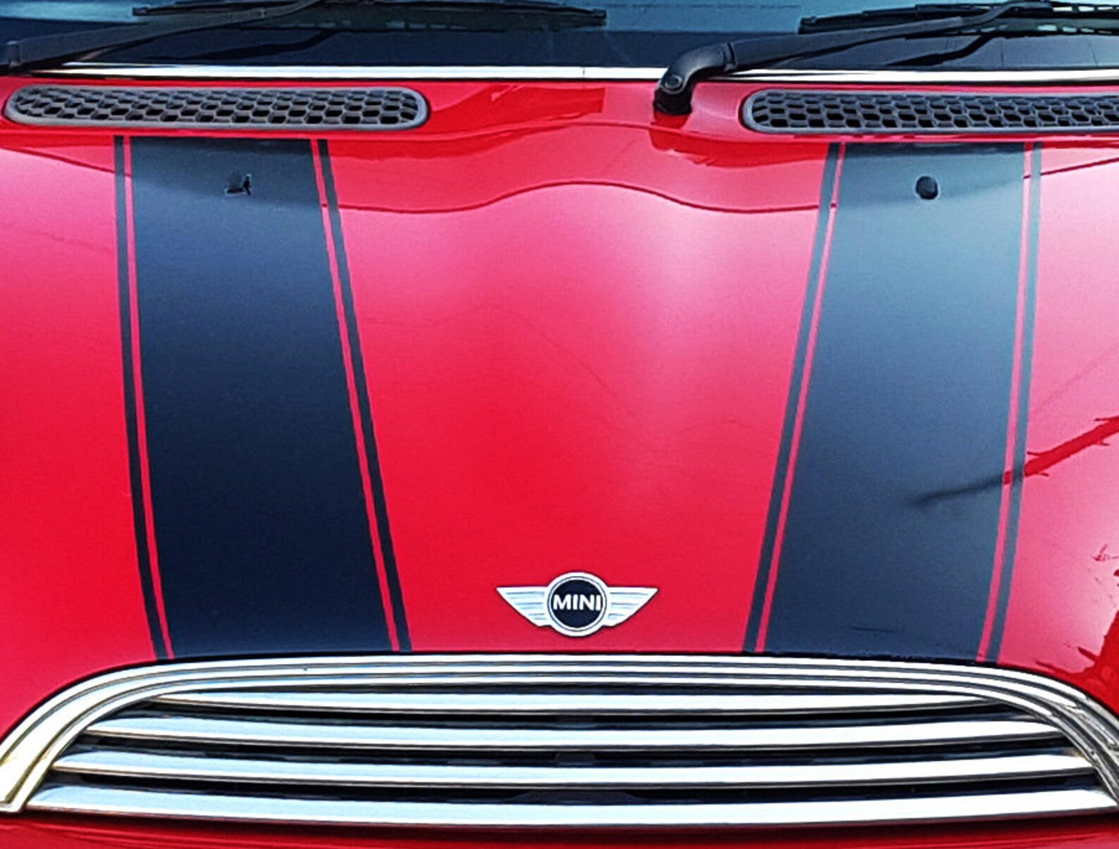 Mini Cooper Bonnet and Boot Stripes, Stripes for Hood, Racing ...