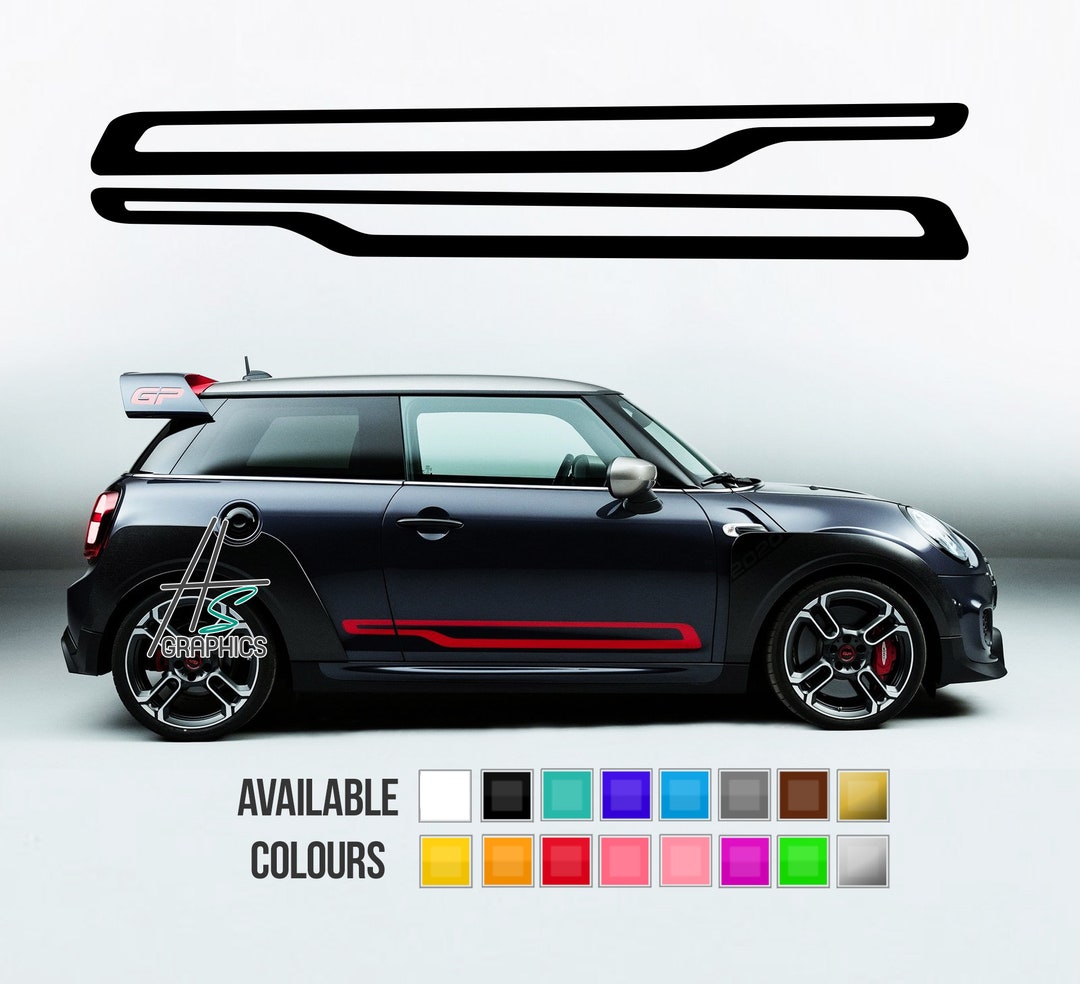 Mini Cooper Side Stripes, Stripes for Side Skirt, Racing Decoration ...