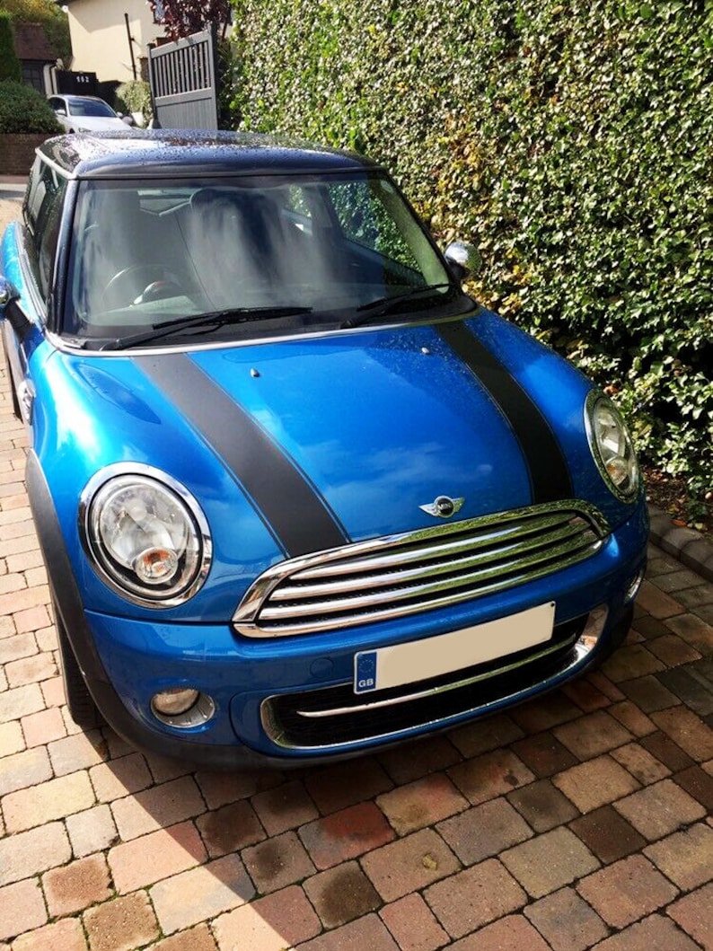 Mini Cooper rayas de capó, rayas para capucha, calcomanías de ...