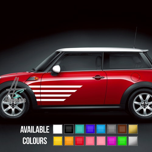 Mini Cooper Side Stripes Stripes for Side Skirt Racing - Etsy