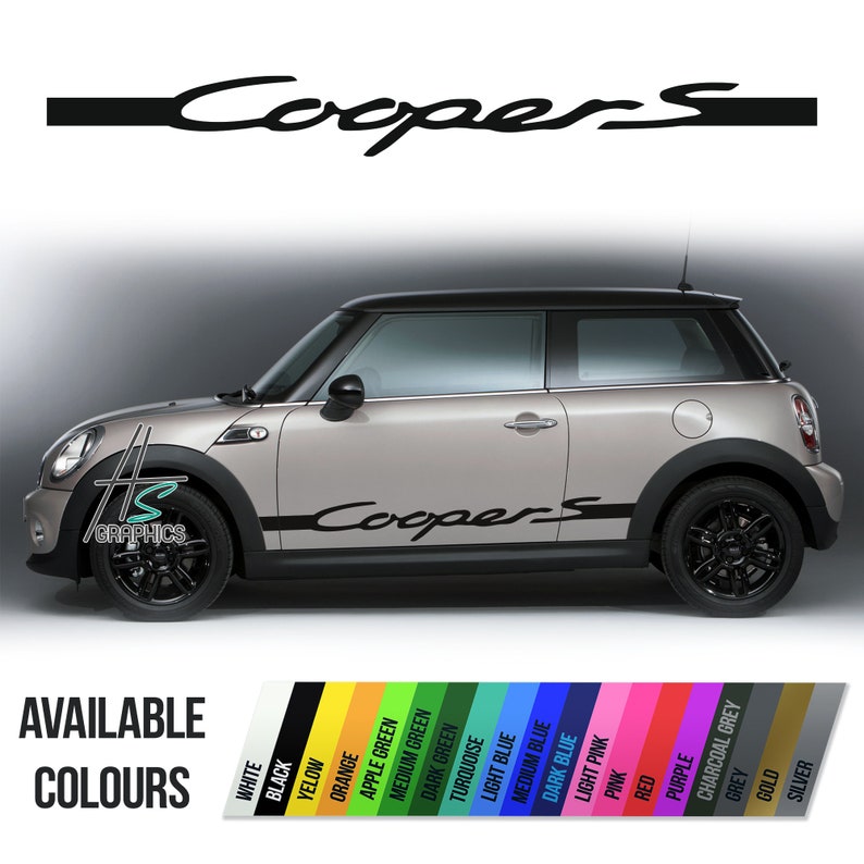 Mini Cooper S Side Stripes, Stripes for Side Skirt, Racing Decoration ...