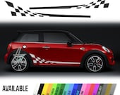 Mini Cooper Side Stripes Check Stripes for Side Skirt Racing - Etsy