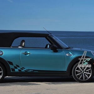 Mini Cooper Side Stripes, Check Stripes for Side Skirt, Racing ...