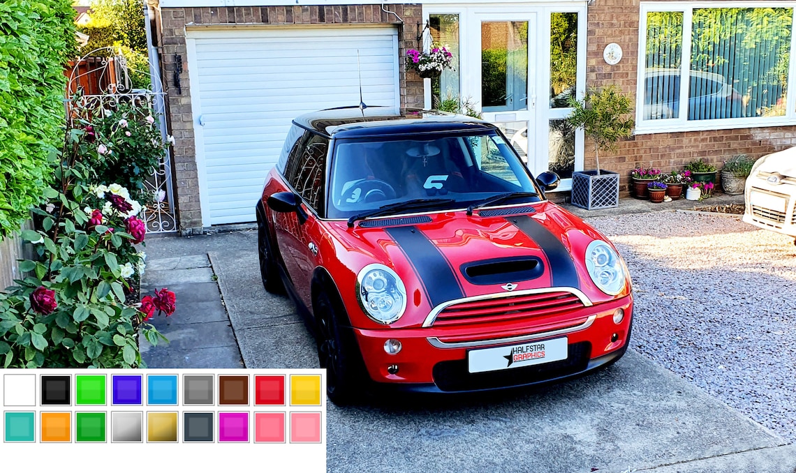 Mini Cooper Bonnet and Boot Stripes, Stripes for Hood, Racing ...