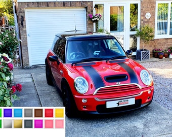 Mini Cooper Bonnet Stripes Racing Decoration Decals Adhesive | Etsy
