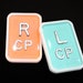 Solid Color X-ray Marker Set - White Border Xray Markers - Glitter X ...