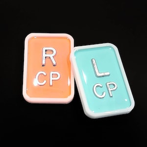 Solid Color X-ray Marker Set - White Border Xray Markers - Glitter X ...