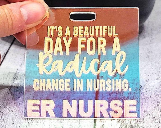 Red ICU RN Badge Buddy Free Shipping Red Badge Buddy for Critical Care ...