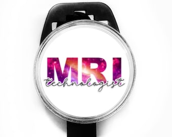 MRI Safe Badge Reel Watercolor Mri Badge Holder Non Magnetic Badge Reel ...