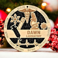 Microbiology Christmas Ornament: Lab Scientist Holiday Tree Decor - Etsy