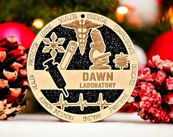 Personalized Medical Microscope Christmas Ornament 2023, Medical ...