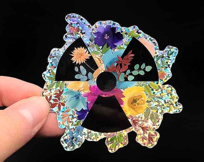 Glitter Radiology Sticker Xray Sticker Floral Radiation - Etsy