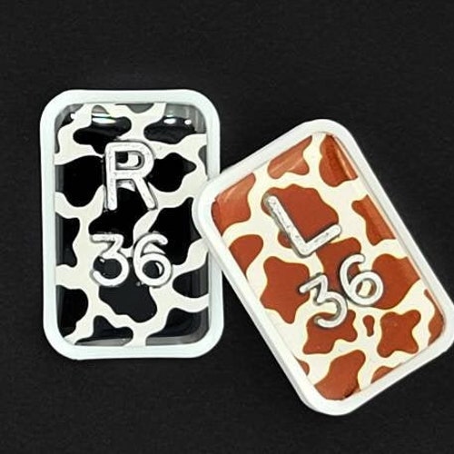Cow X-ray Markers Cow Print Xray Markers With Initials - Etsy