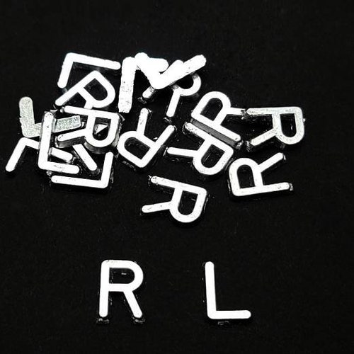Set of 10 R and L Lead Letters for X-ray Markers Unmounted | Etsy