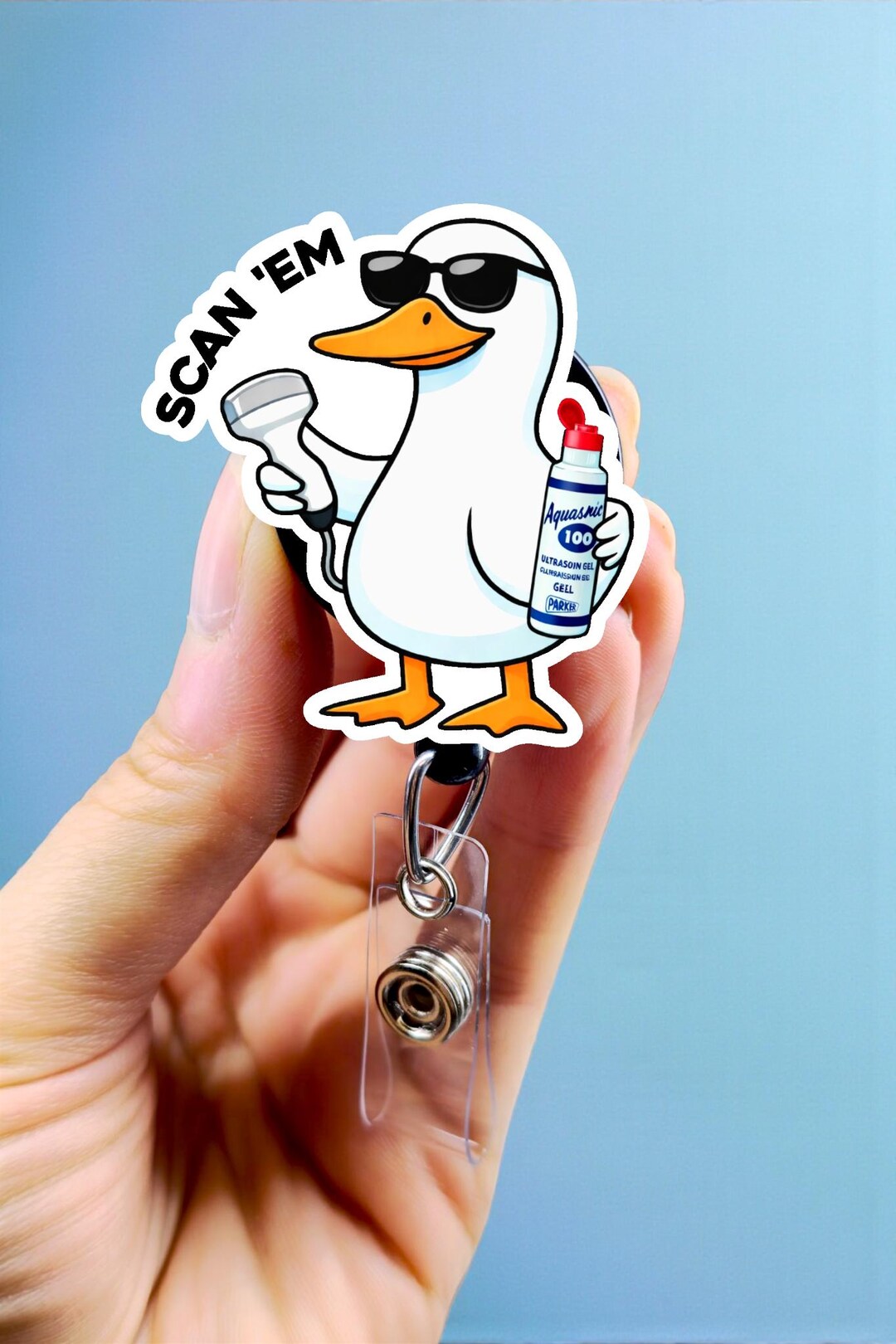 Ultrasound Badge Reel - Scan 'em Badge Reel - Radiology Badge Reel ...