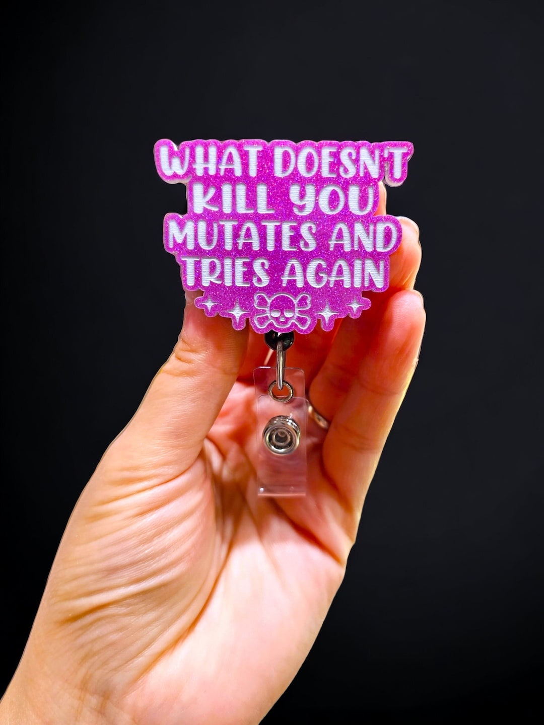 Funny Badge Reel - ER Nurse Badge - Trauma Nurse Badge - Infection ...