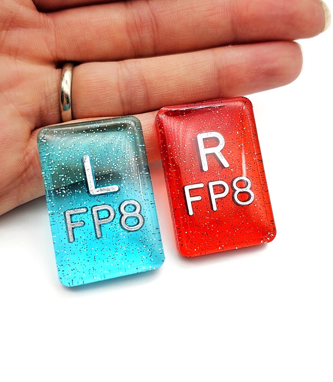 Transparent Red and Teal Xray Markers - Glitter X-ray Markers ...