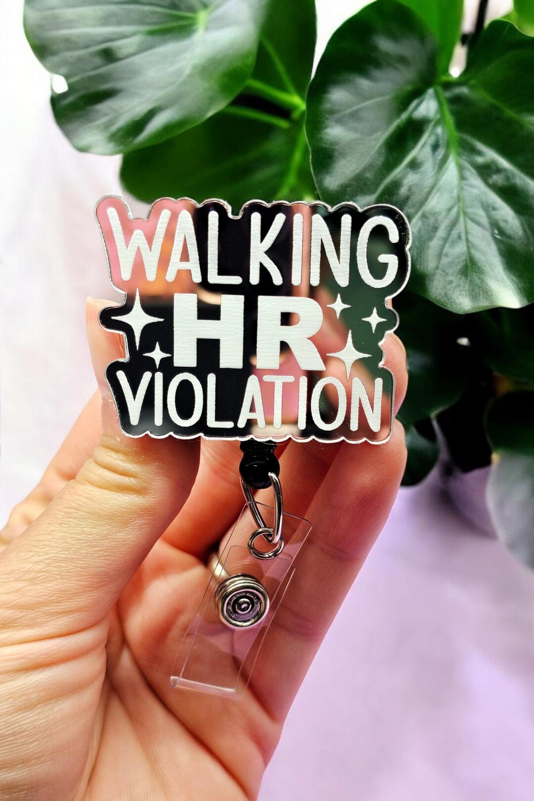 Walking HR Violation Badge Reel - Nurse Badge Reel - Funny Badge Reel ...