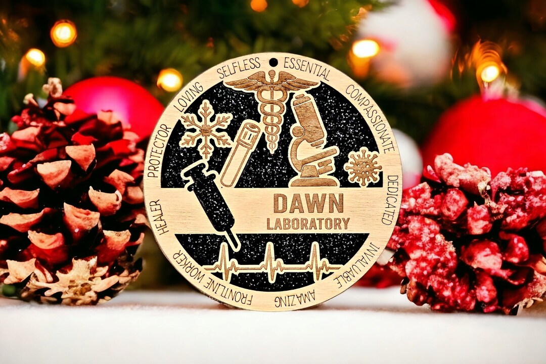 Medical Technologist Ornament - Laboratory Ornament - Lab Tech Ornament ...