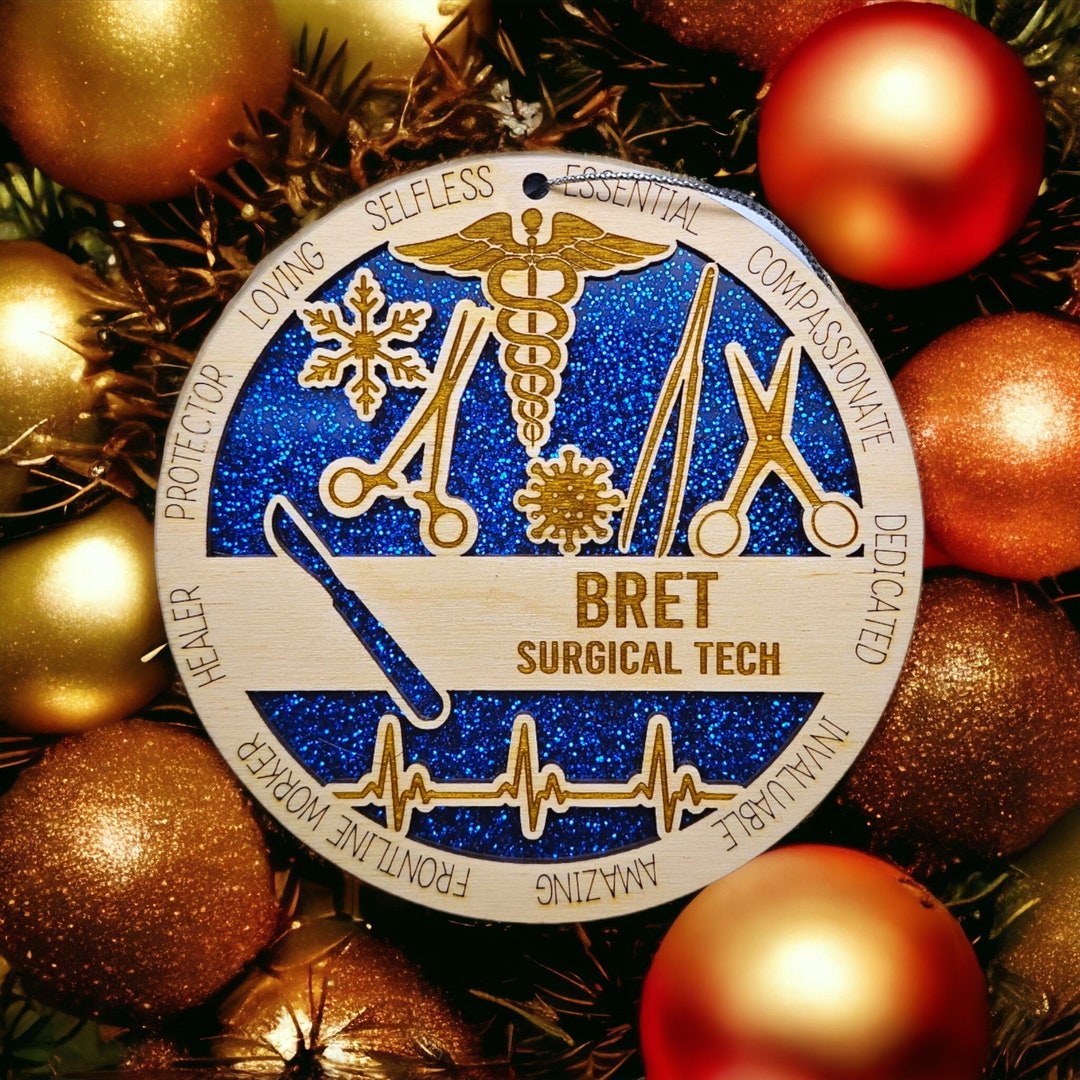 Surgical Tech Ornament - Custom Christmas Ornament - Healthcare ...