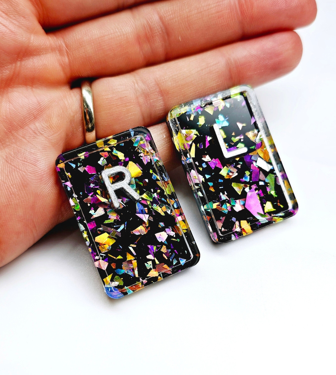 Black Rainbow Xray Markers - Transparent Glitter X-ray Markers ...