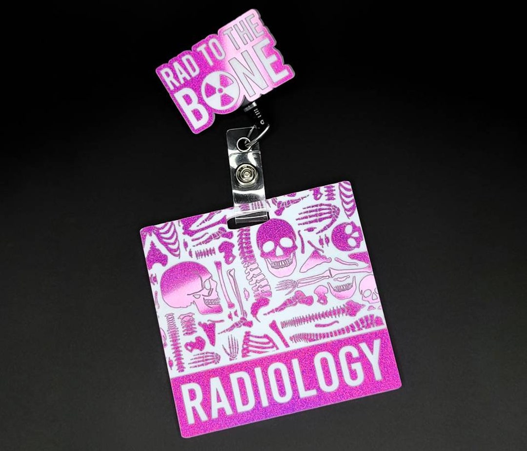 Badge Reel and Badge Buddy Set - Radiology Badge Reel - Xray Badge ...