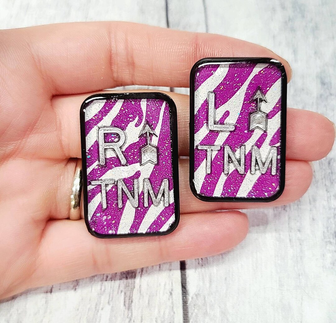 Glitter Purple Zebra X-ray Marker Set - Animal Xray Marker - Glitter ...