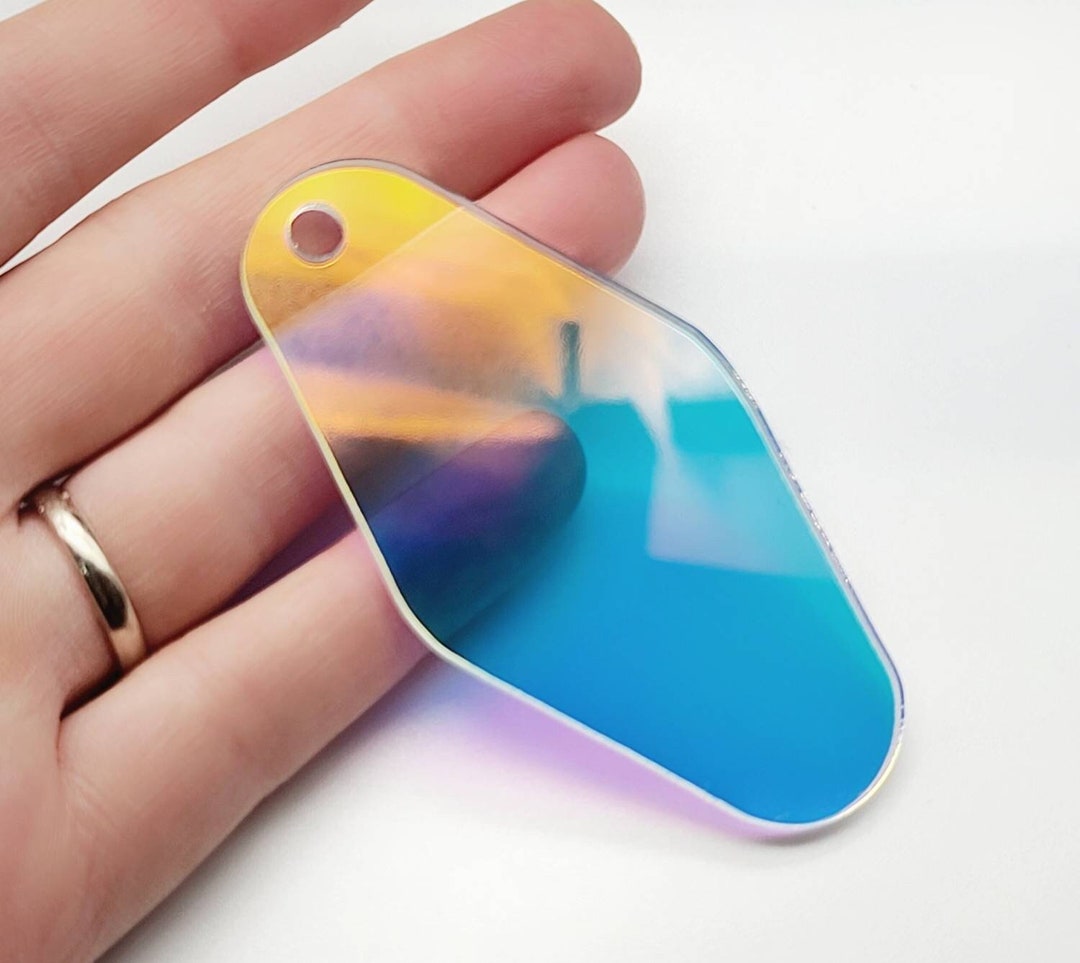 Iridescent Acrylic Keychain Blank - Motel Keychain Blank Acrylic ...