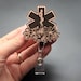 Ems Badge Reel - Emt Badge Reel - Paramedic Badge Reel - Rose Gold ...