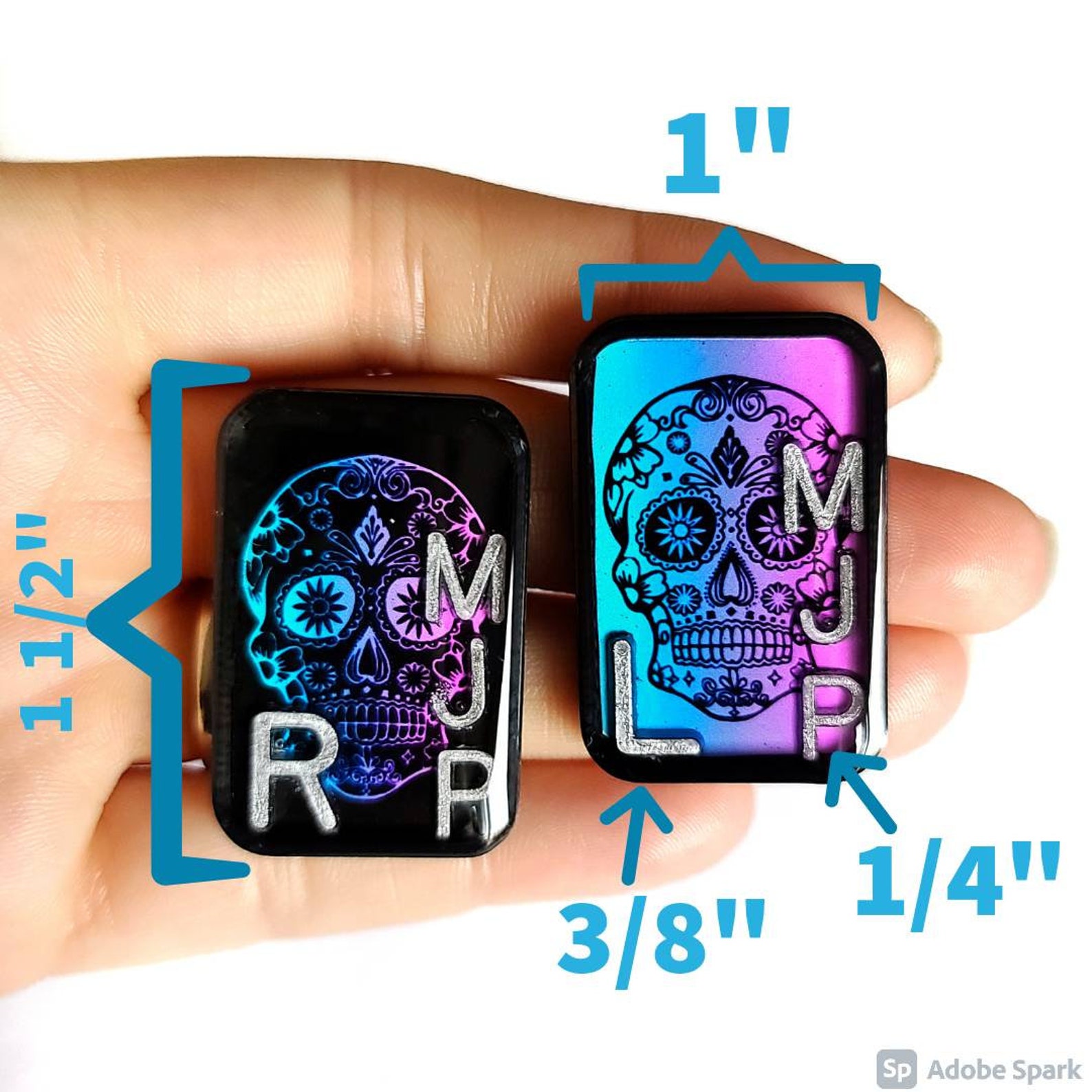 Set of 10 R and L Lead Letters for X-ray Markers Unmounted Flat Face ...