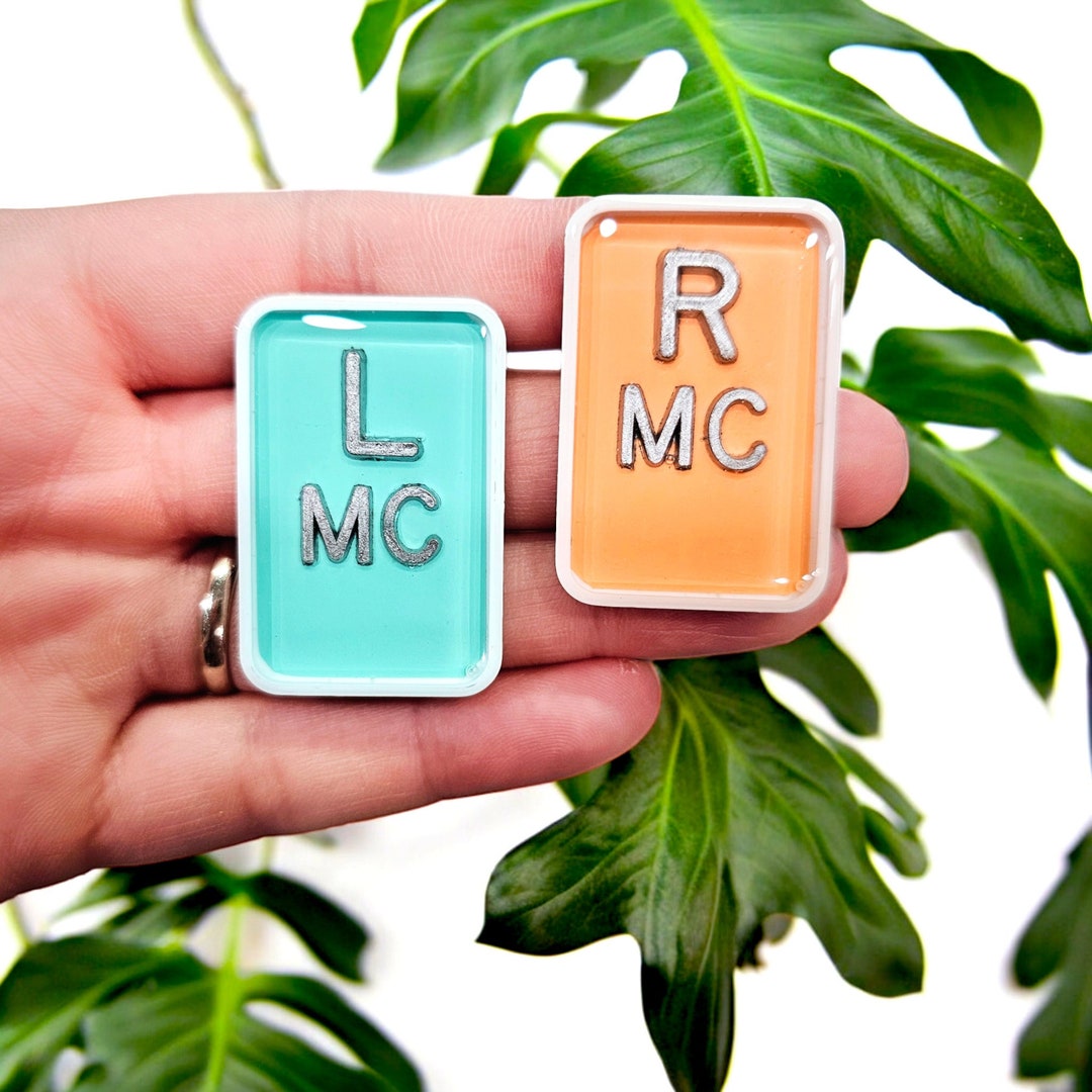 Solid Color X-ray Marker Set - White Border Xray Markers - Glitter X ...