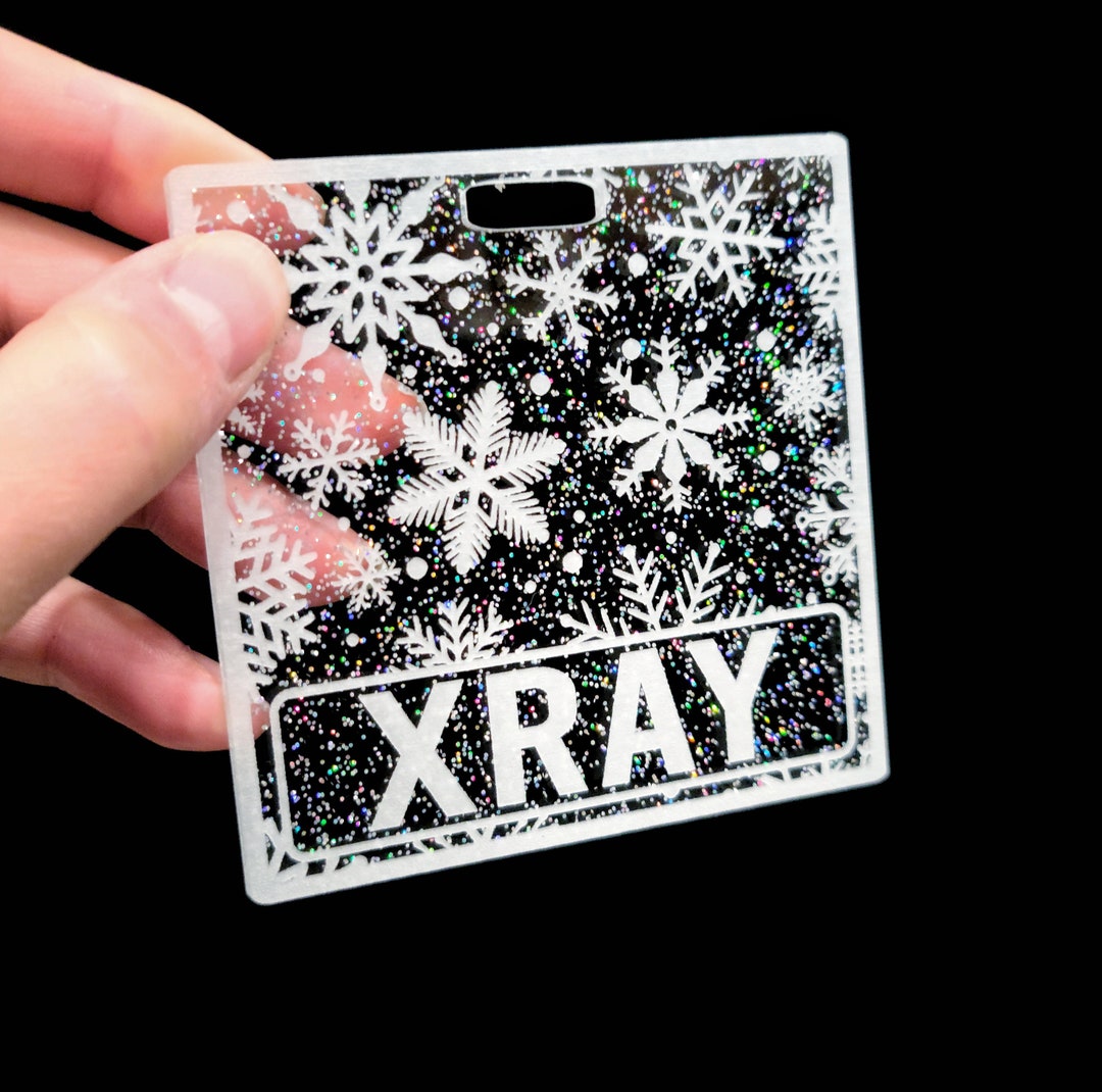 Snowflake Badge Buddy - Xray Badge Buddy - Glitter Badge - Nurse Gift ...