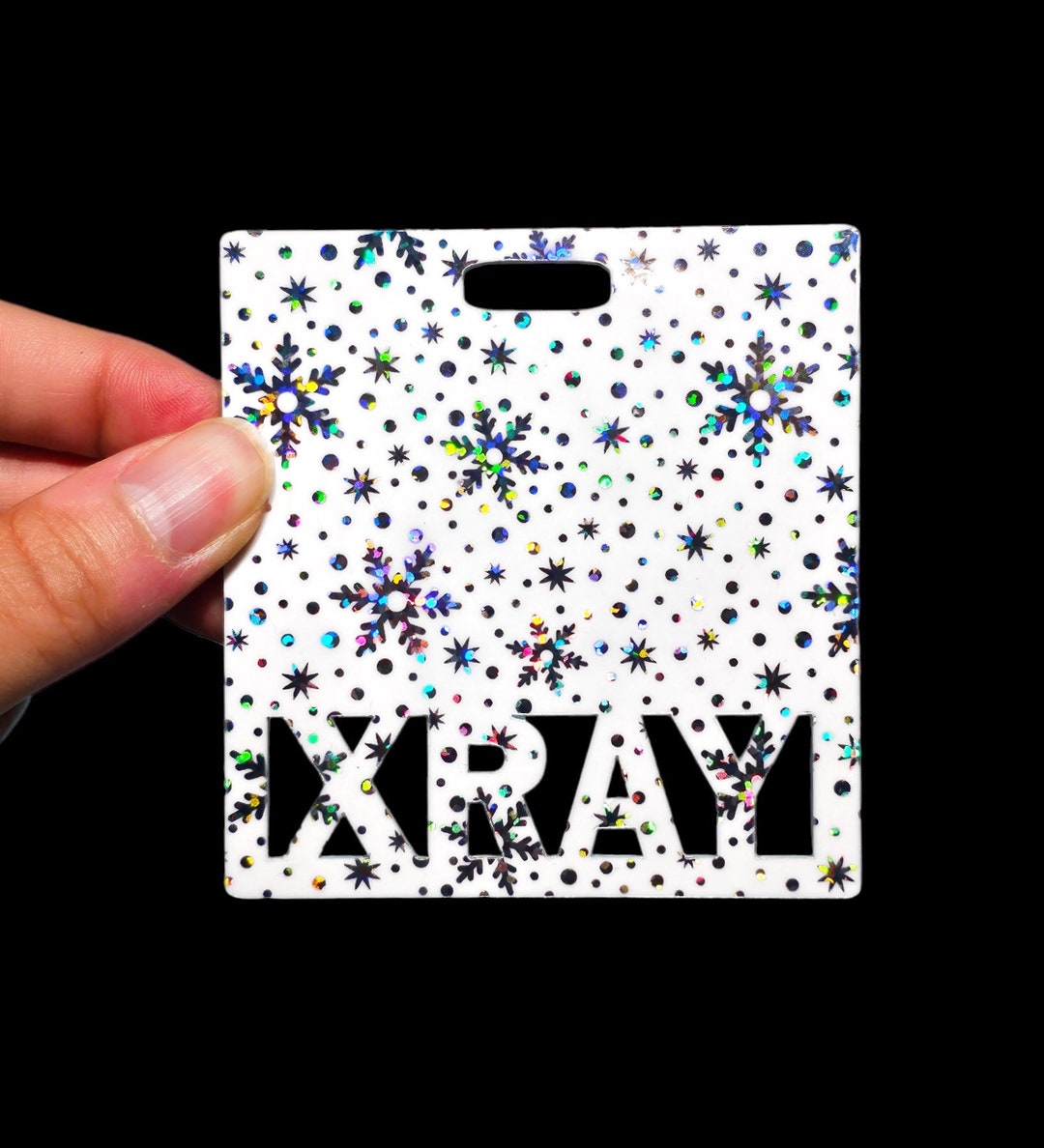 Holographic Snowflake Badge Buddy Xray Badge Nurse Badge CNA Badge Lab ...