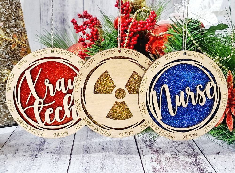 Radiation Symbol Ornament, Xray Tech Ornament, Xray Christmas Ornament ...