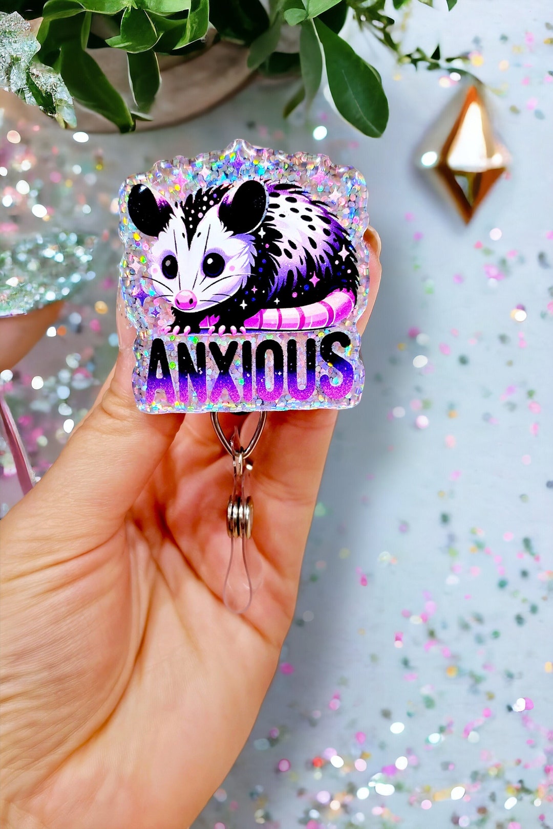 Anxious Badge Reel - Nurse Badge Reel - Funny Badge Reel - Psych Nurse ...