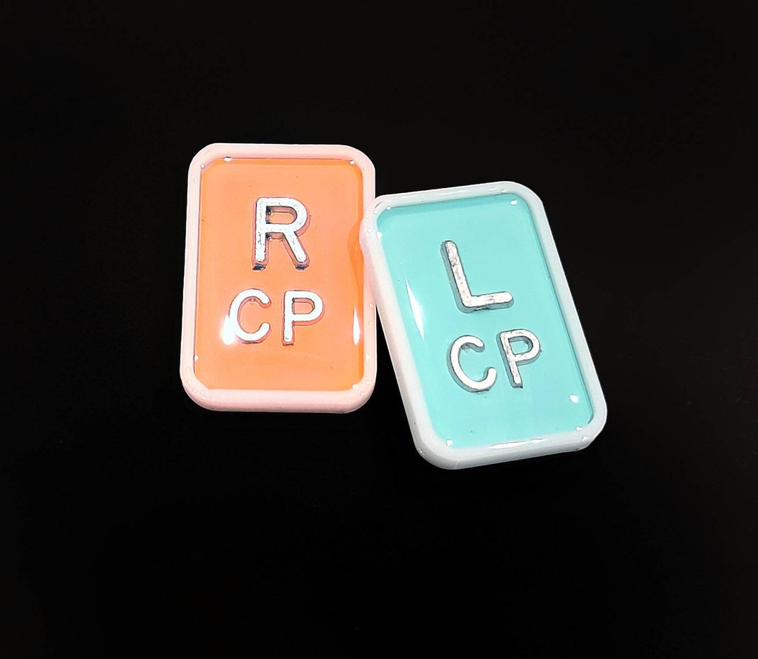 Solid Color X-ray Marker Set White Border Xray Markers Glitter X-ray ...