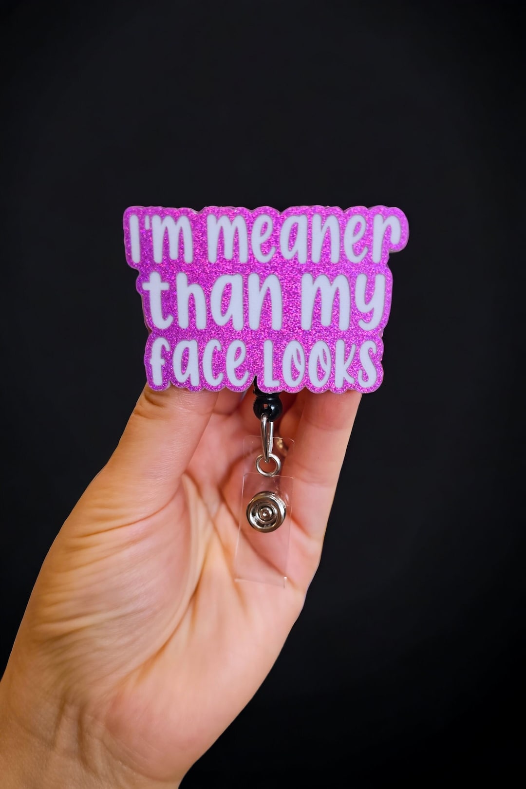 Funny Nurse Badge Reel - Xray Badge Reel - Funny Badge - Glitter Badge ...