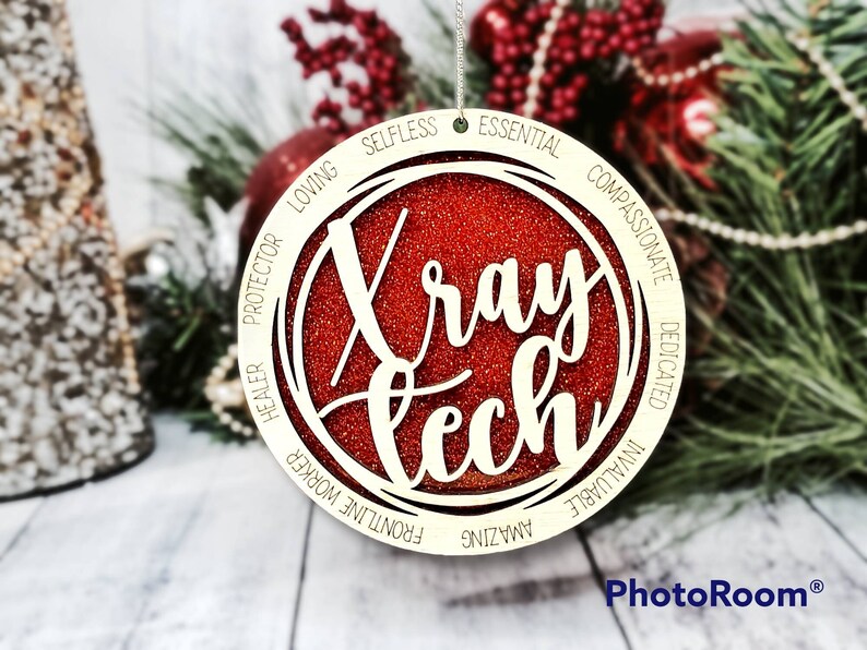 Radiation Symbol Ornament Xray Tech Ornament Xray Christmas | Etsy