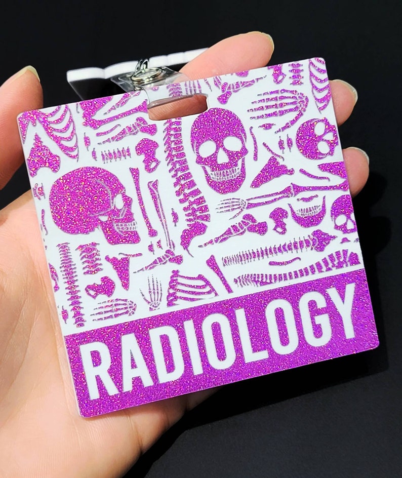 Badge Reel and Badge Buddy Set - Radiology Badge Reel - Xray Badge ...