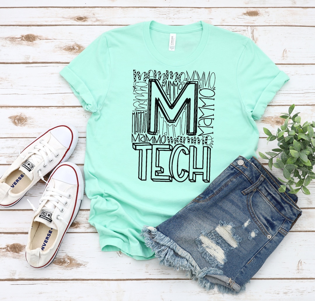 Mammo Tech Shirt - Mammography Shirt - Radiology Shirt - Mammographer ...