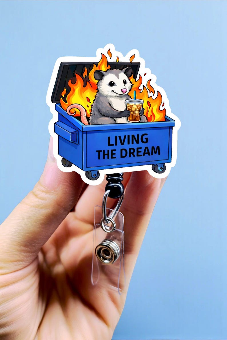 Life is a Soup Badge Reel – Funny Badge Reel - Funny Frog Badge Holder ...